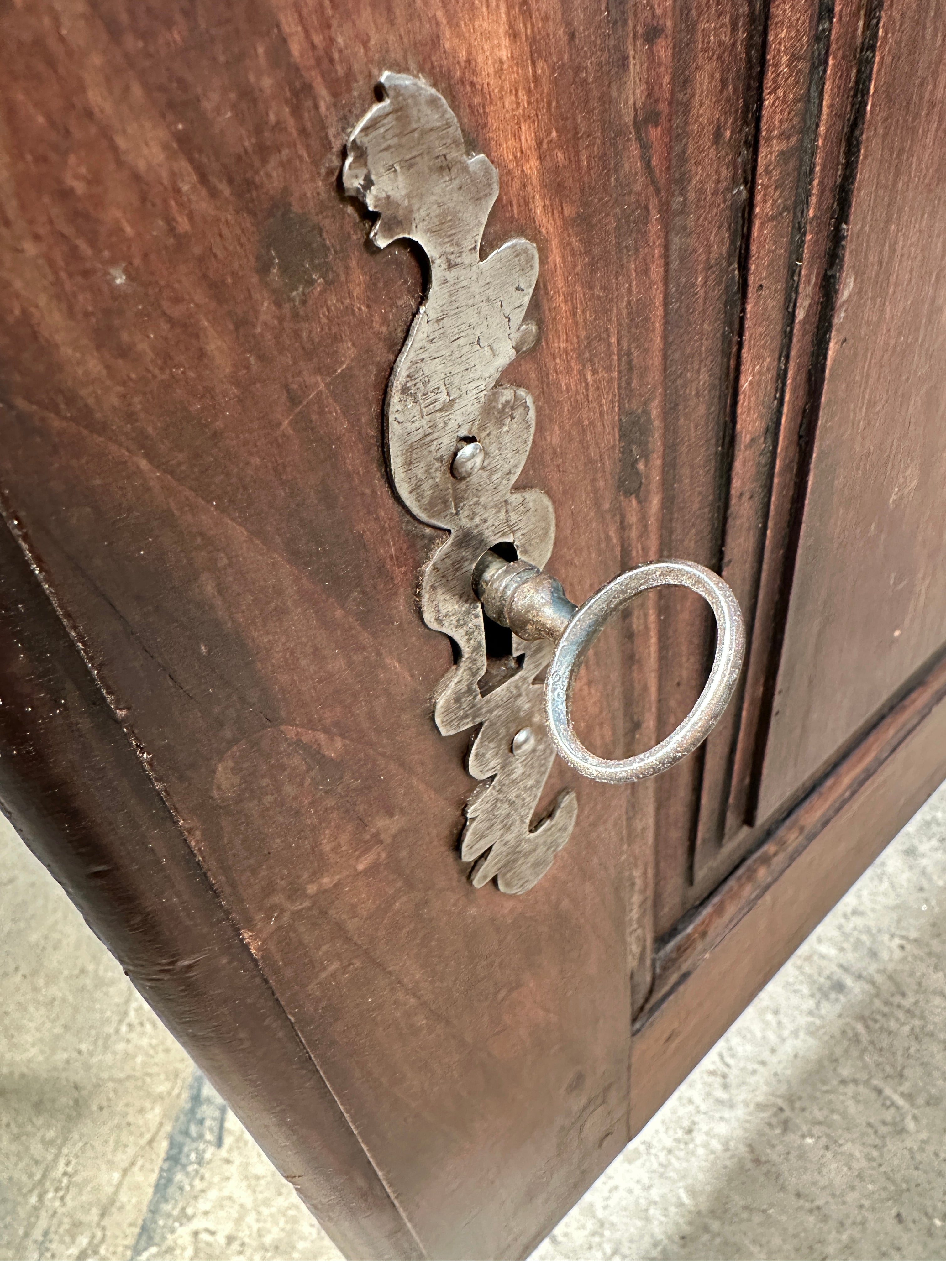Rare Early Antique French Provincial Château Estate Managers Oak & Wal ...