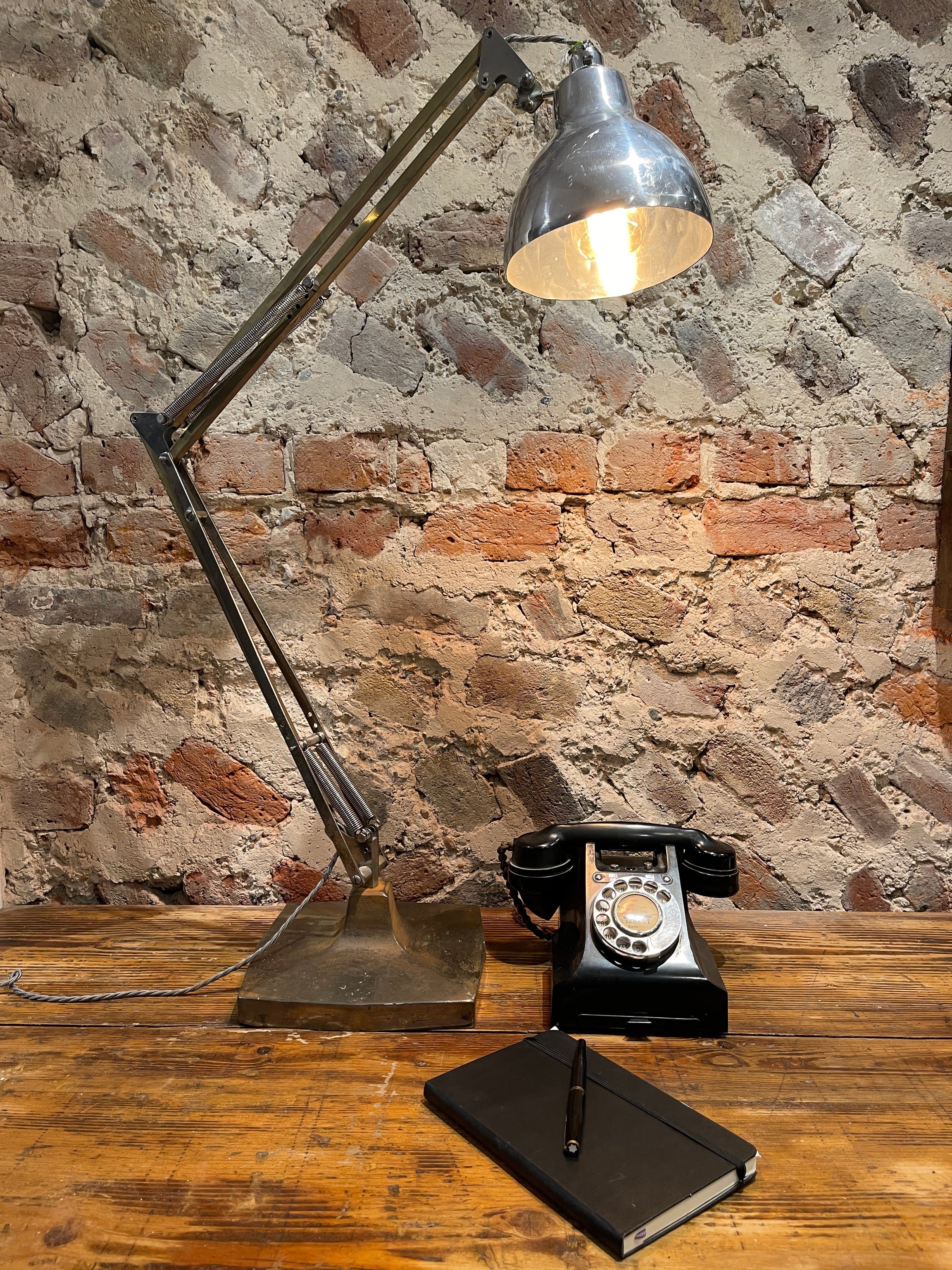 Antique Herbert Terry Anglepoise Rare 1209 Lamp Jewellers Light Model ...