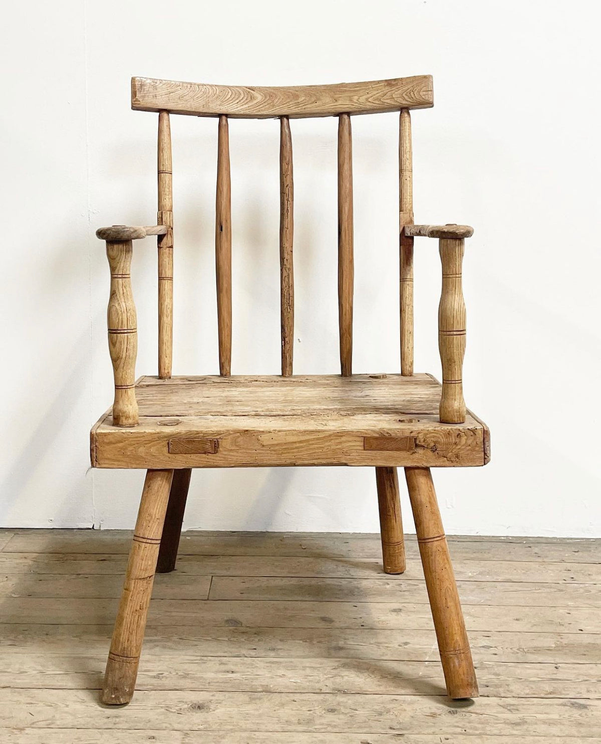 Exceptional Rare Early Antique Irish Hedge/Famine Stick Back Vernacula ...