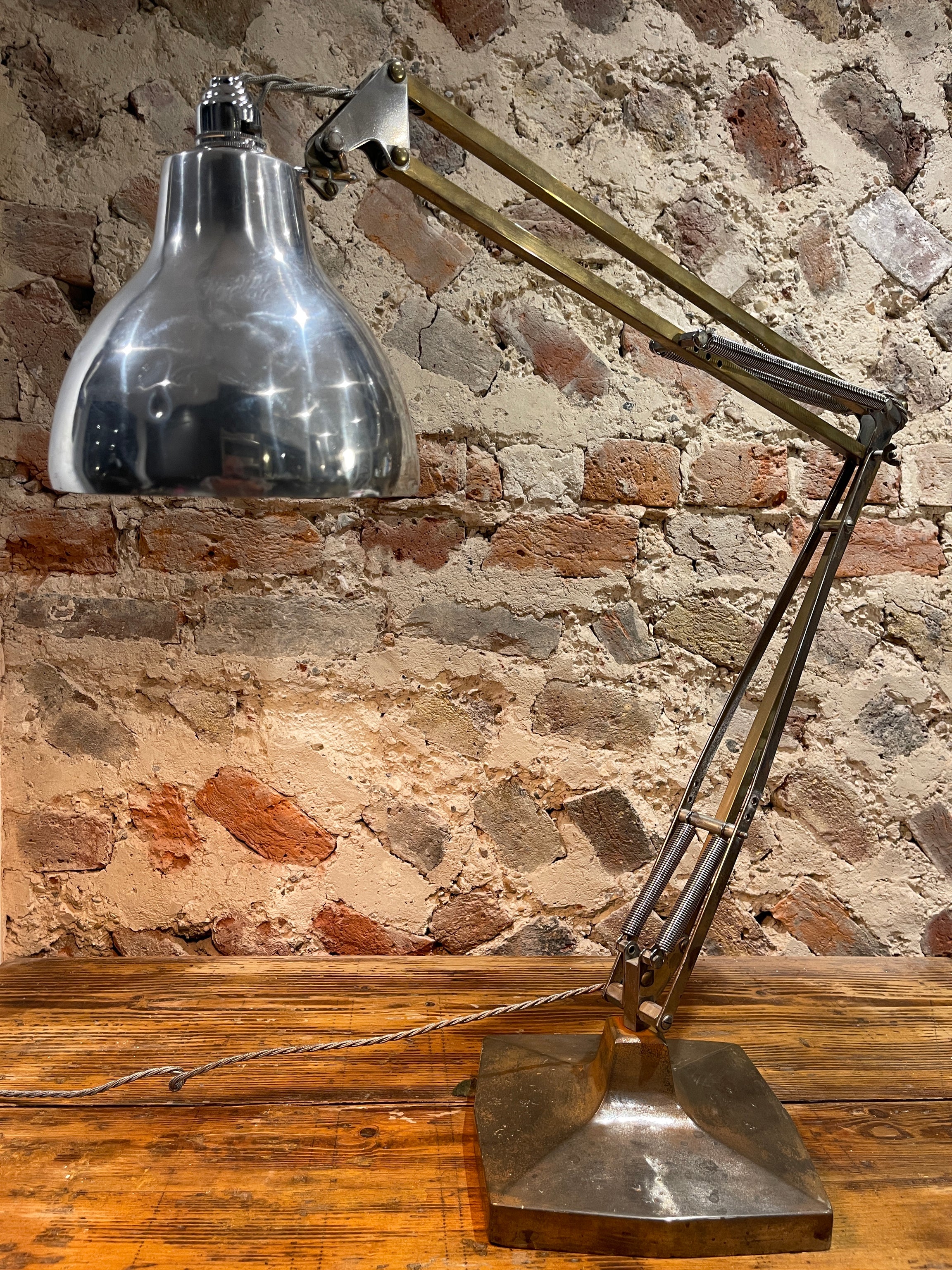 Antique Herbert Terry Anglepoise Rare 1209 Lamp Jewellers Light Model ...