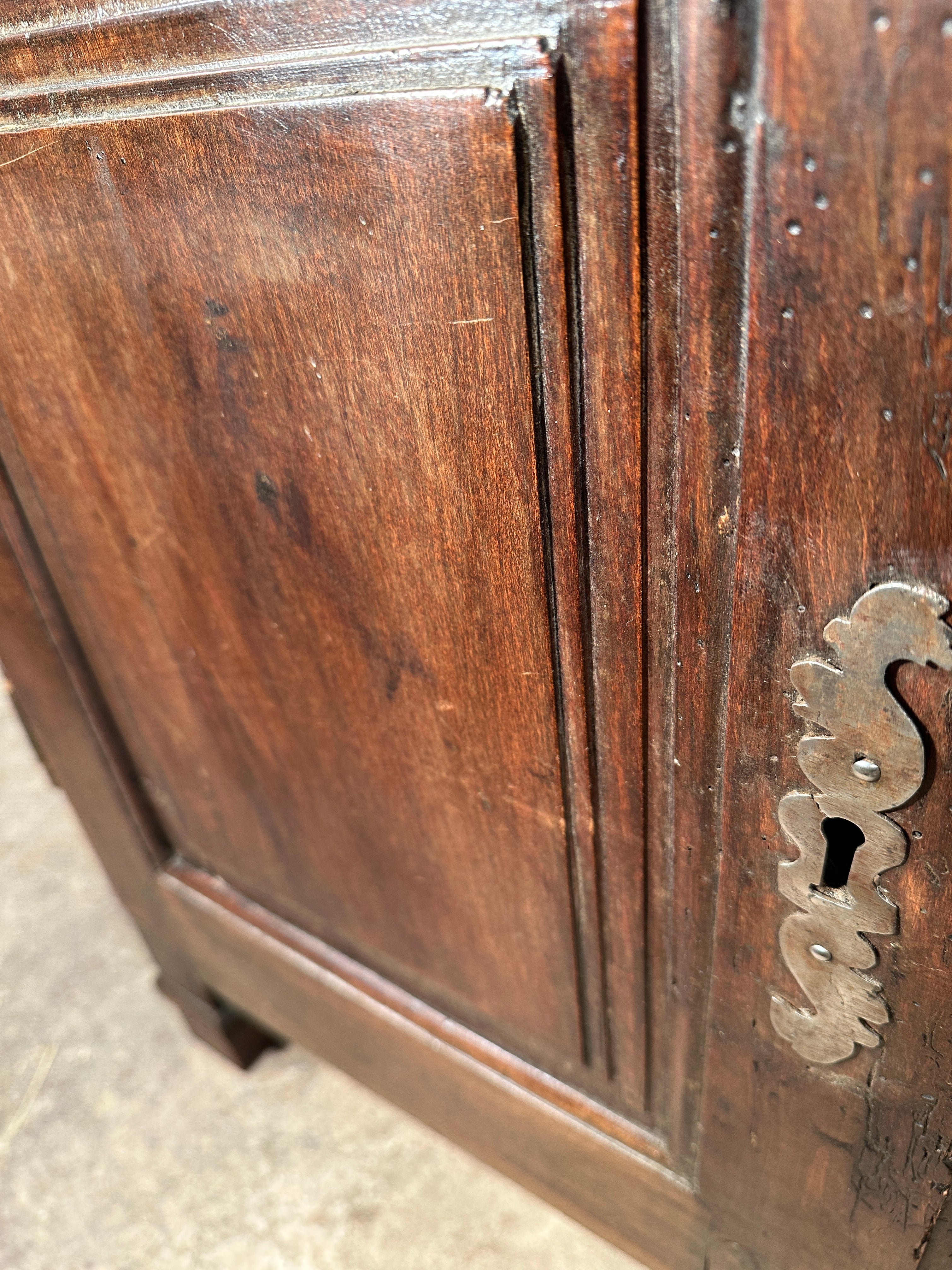 Rare Early Antique French Provincial Château Estate Managers Oak & Wal ...