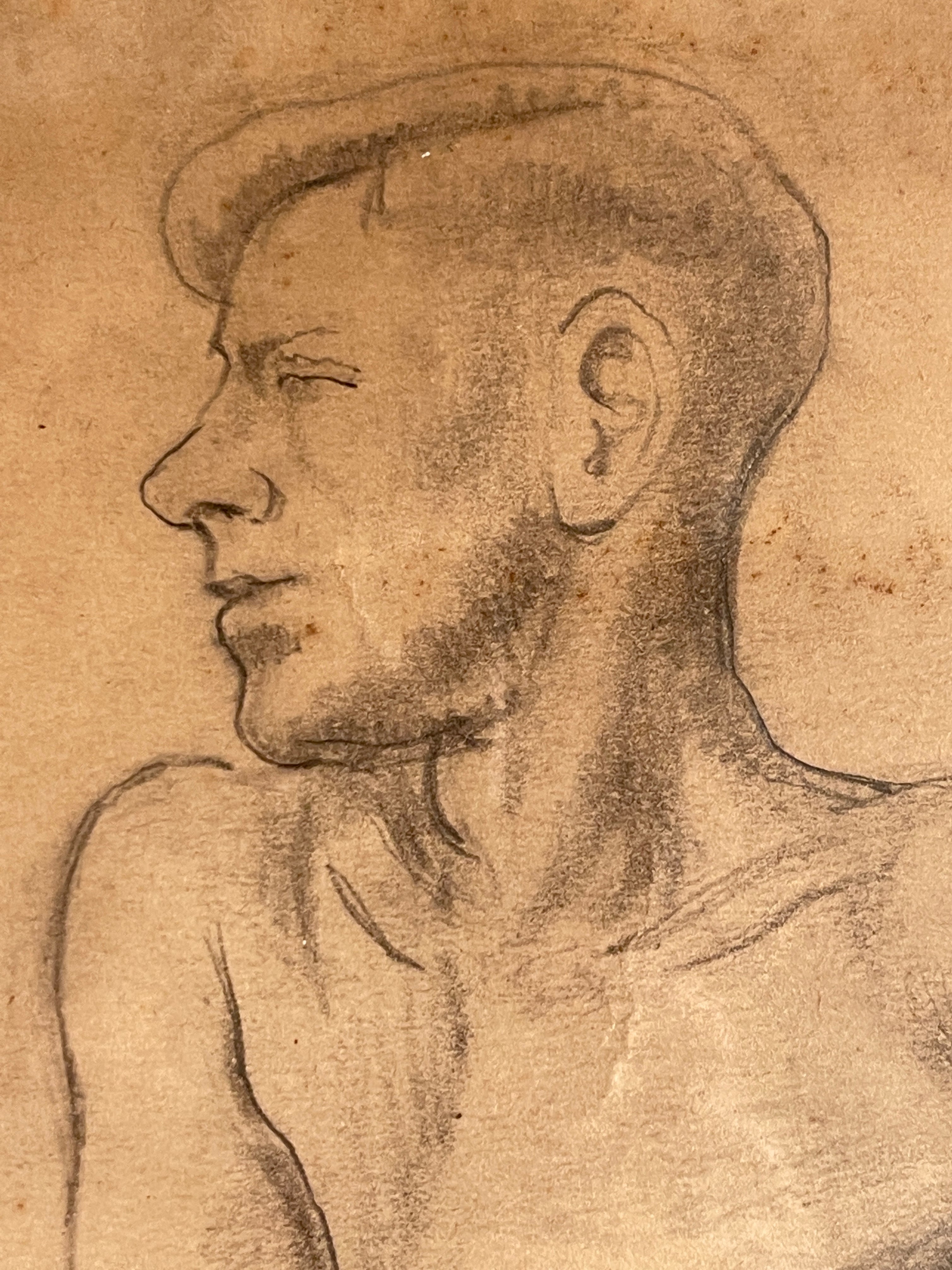 Rare Art Pencil Drawing By Chelsea School Of Arts Artist David Maccoby ...