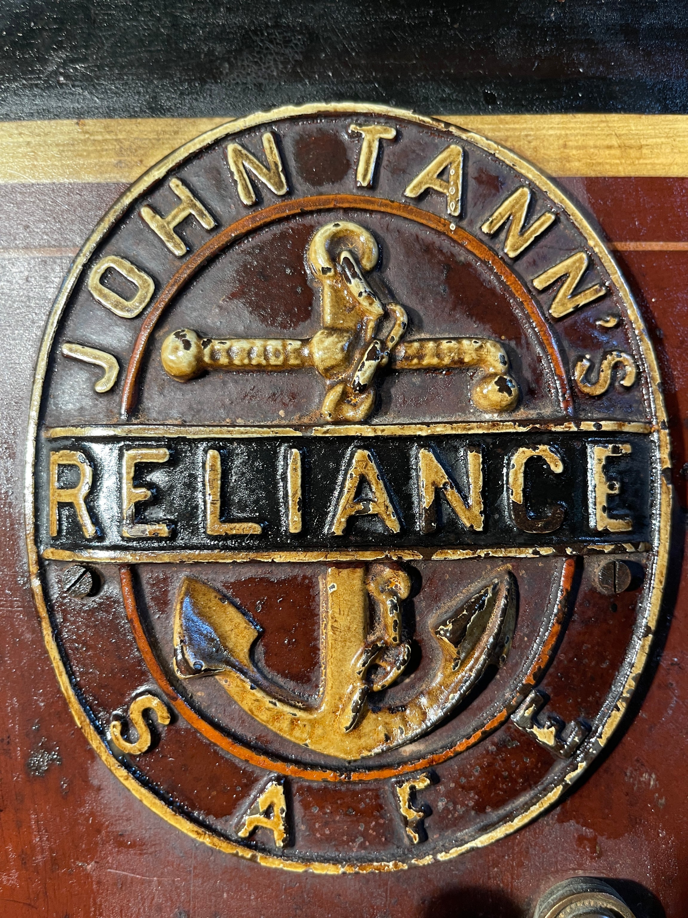 Antique Anchor Reliance Iron Safe By John Tann With Working Key Circa ...